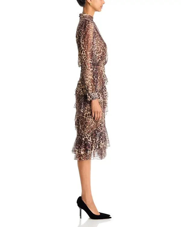 AREA STARS Jayla Print Tiered Ruffle Dress