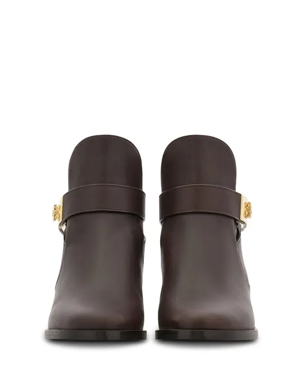 FERRAGAMO Salvatore Hug Buckle Leather Ankle Boots