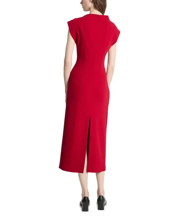 Michael Kors Wool-blend Draped Dress