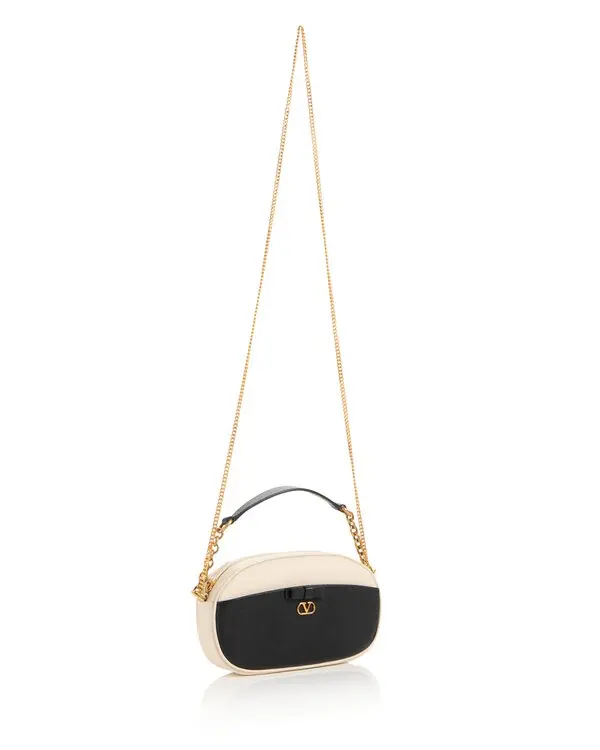 Valentino Garavani Vlogo Mini Leather Bag - Light Ivory