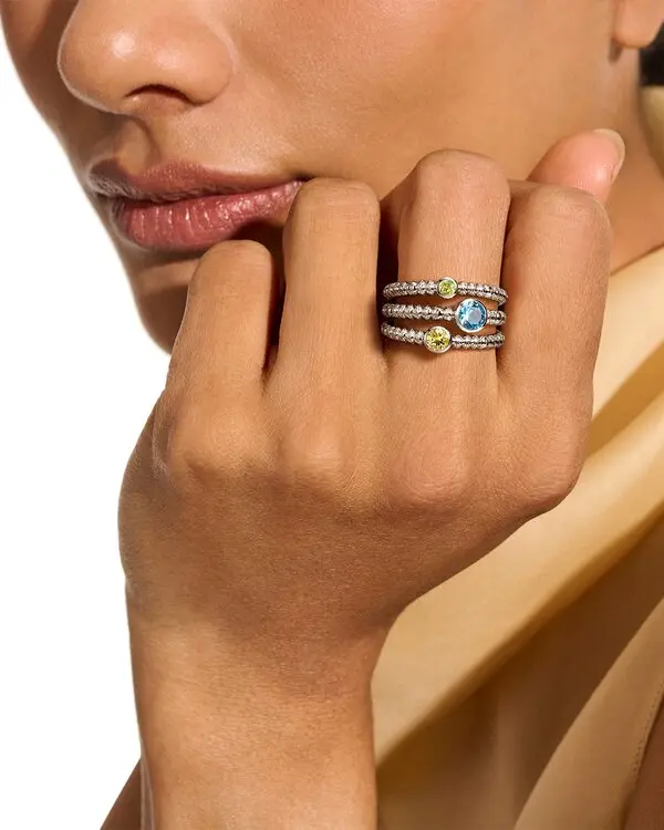 John Hardy Sterling Heishi Gemstone Ring