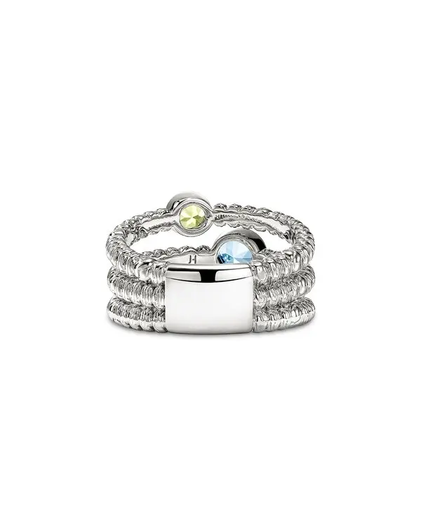 John Hardy Sterling Heishi Gemstone Ring