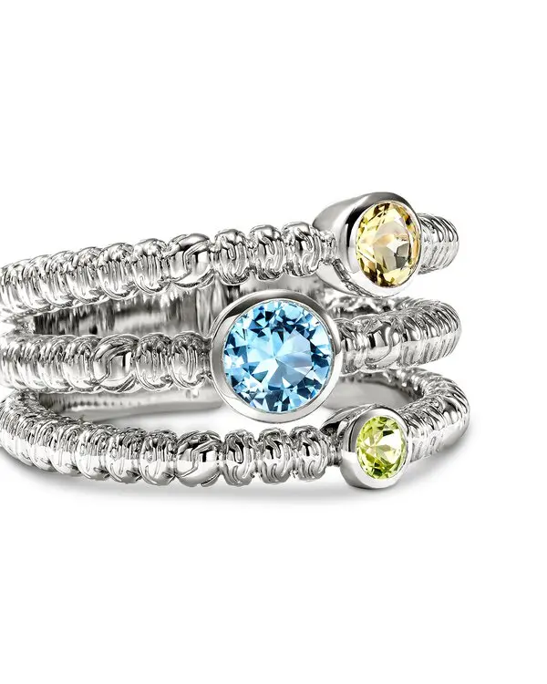 John Hardy Sterling Heishi Gemstone Ring