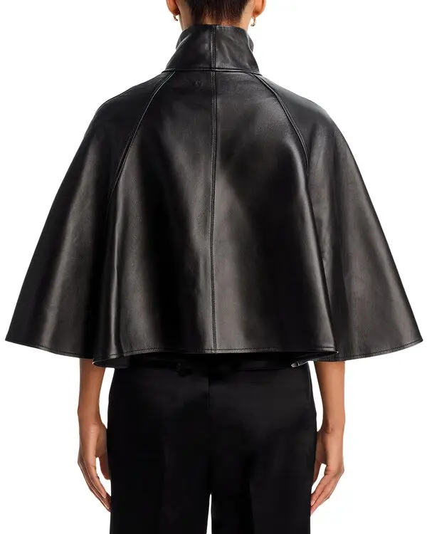 Simkhai Orvik Leather Cape Jacket