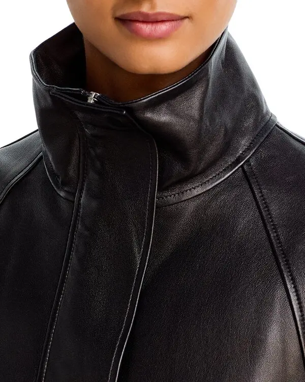 Simkhai Orvik Leather Cape Jacket