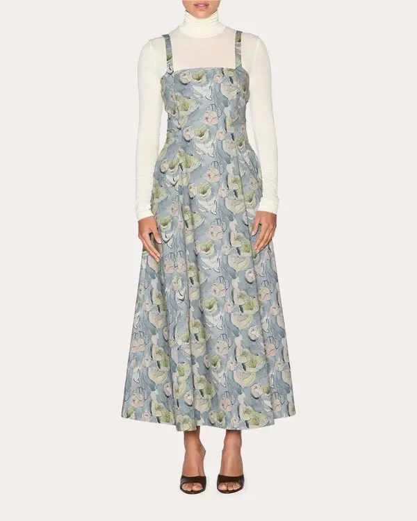 LIA COHEN Reflection Floral A-line Dress