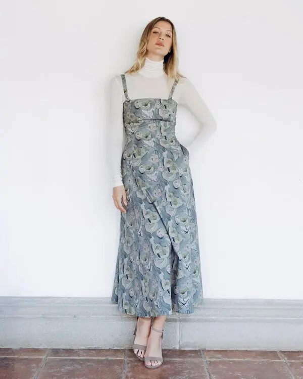LIA COHEN Reflection Floral A-line Dress