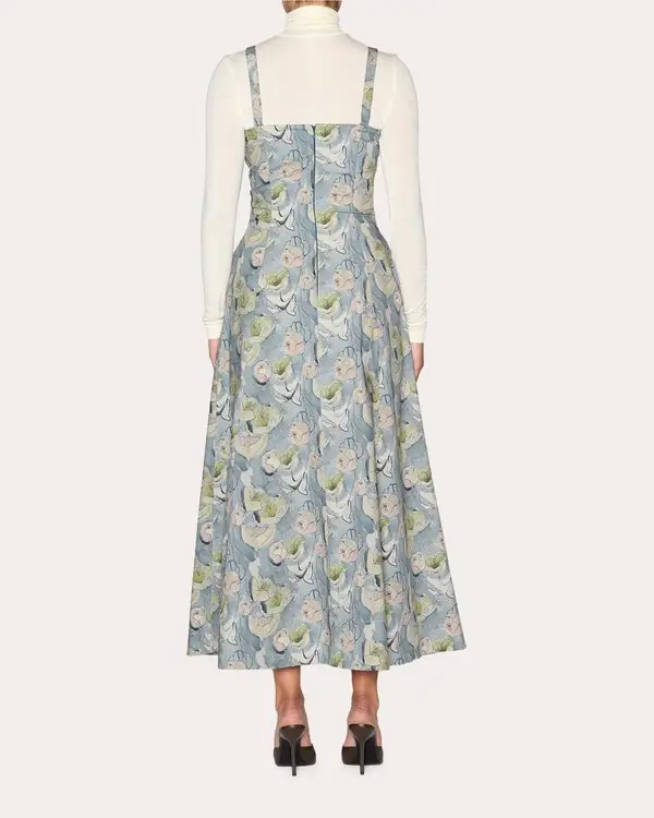 LIA COHEN Reflection Floral A-line Dress