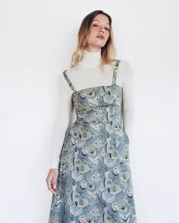 LIA COHEN Reflection Floral A-line Dress