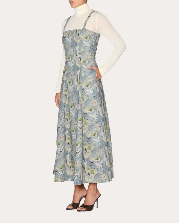 LIA COHEN Reflection Floral A-line Dress
