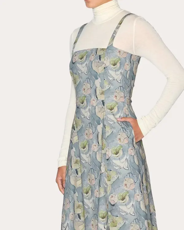 LIA COHEN Reflection Floral A-line Dress