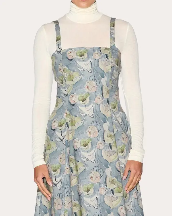 LIA COHEN Reflection Floral A-line Dress