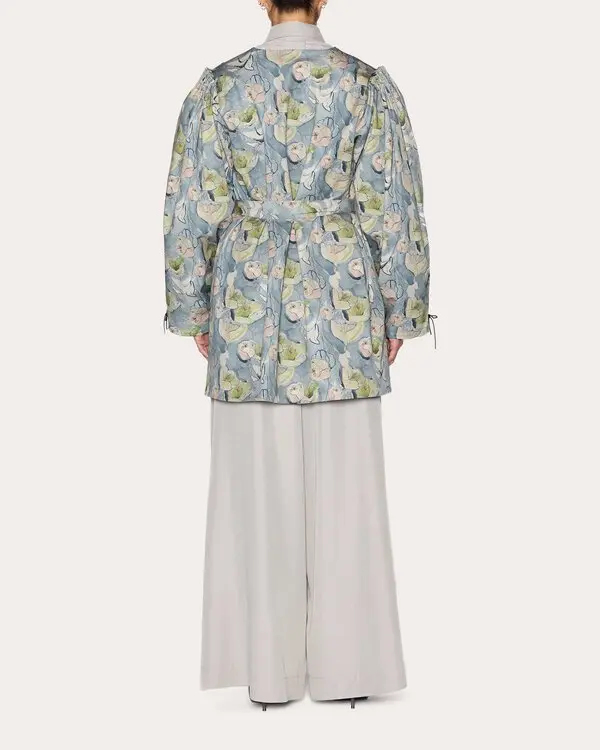 LIA COHEN Abundance Floral Double-breasted Coat
