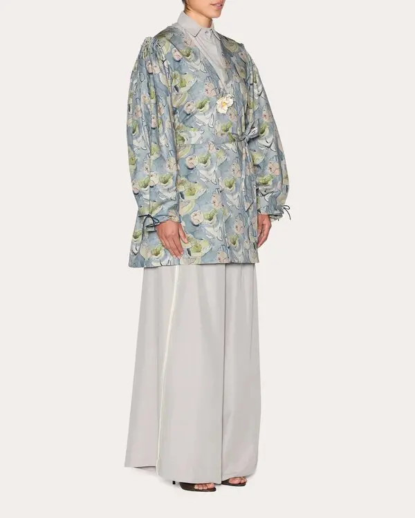 LIA COHEN Abundance Floral Double-breasted Coat