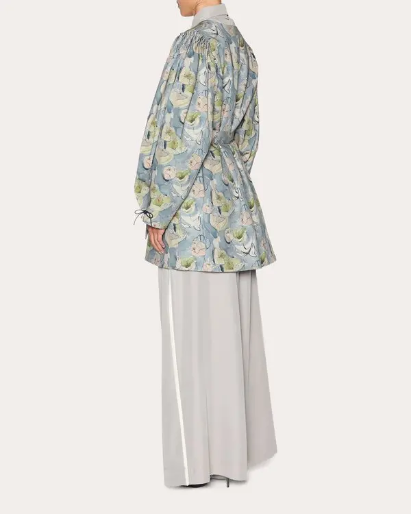 LIA COHEN Abundance Floral Double-breasted Coat