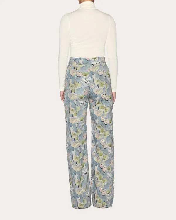 LIA COHEN Intuition Floral Straight-leg Pants