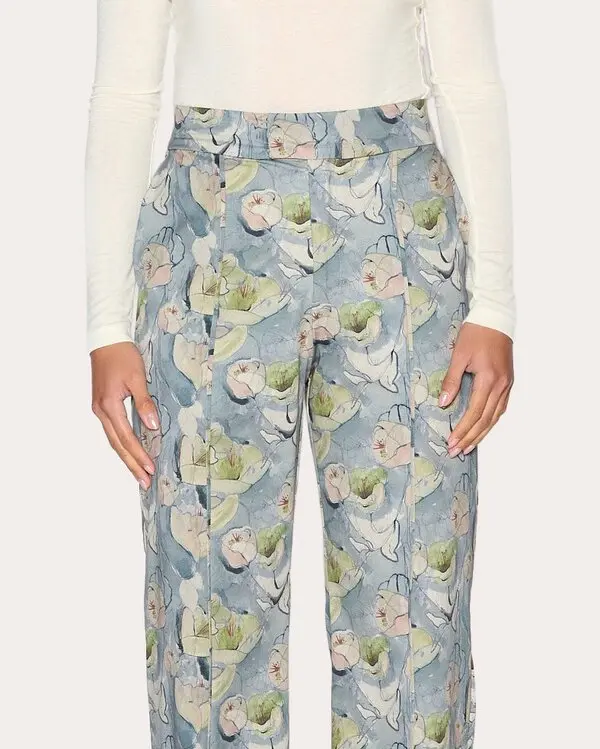LIA COHEN Intuition Floral Straight-leg Pants