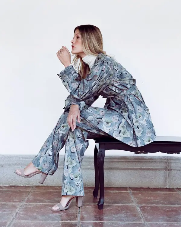 LIA COHEN Intuition Floral Straight-leg Pants