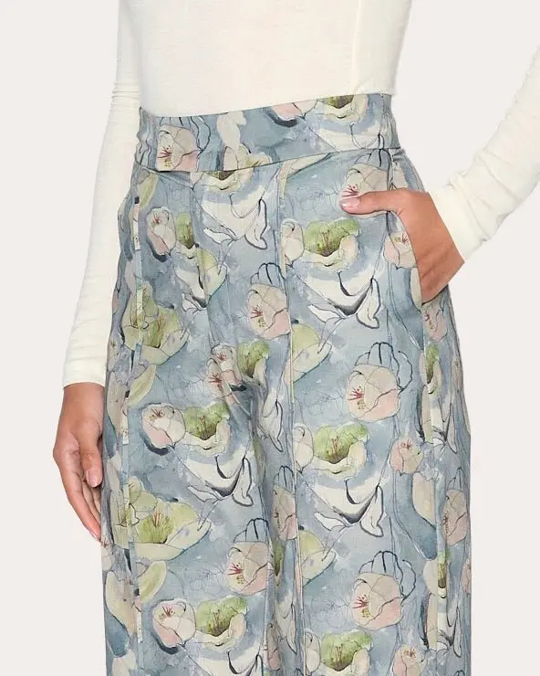 LIA COHEN Intuition Floral Straight-leg Pants
