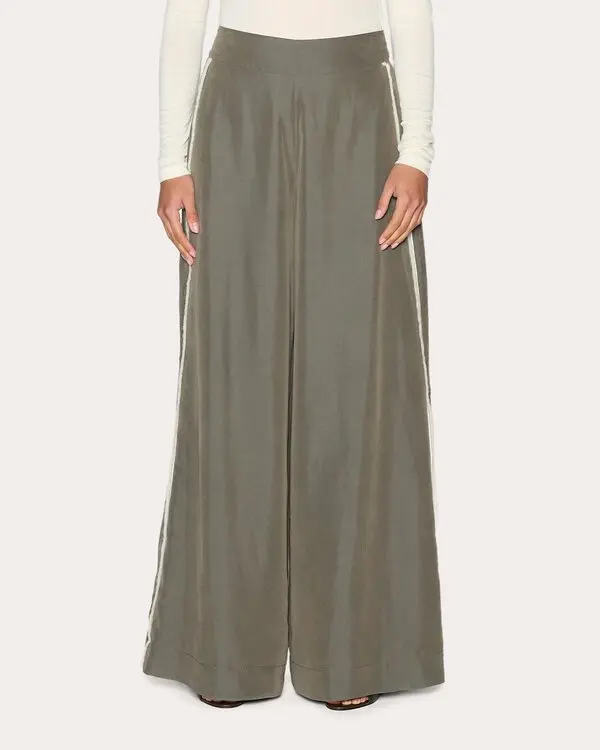 LIA COHEN Radiance Grosgrain Wide-leg Pants