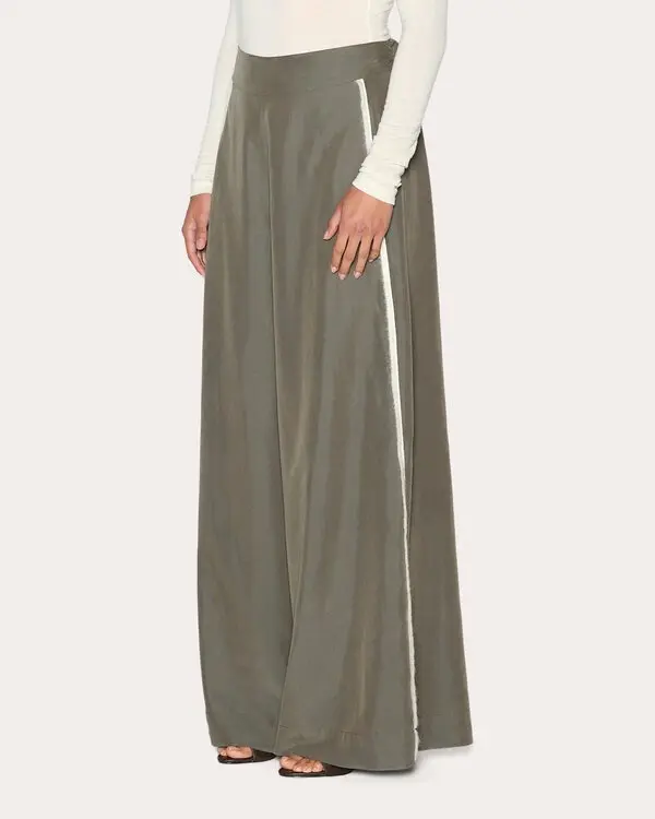 LIA COHEN Radiance Grosgrain Wide-leg Pants