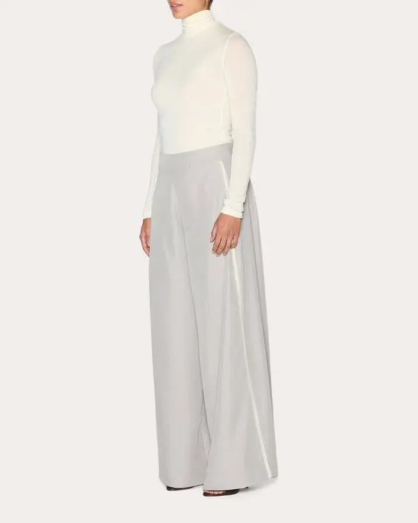 LIA COHEN Radiance Grosgrain Wide-leg Pants