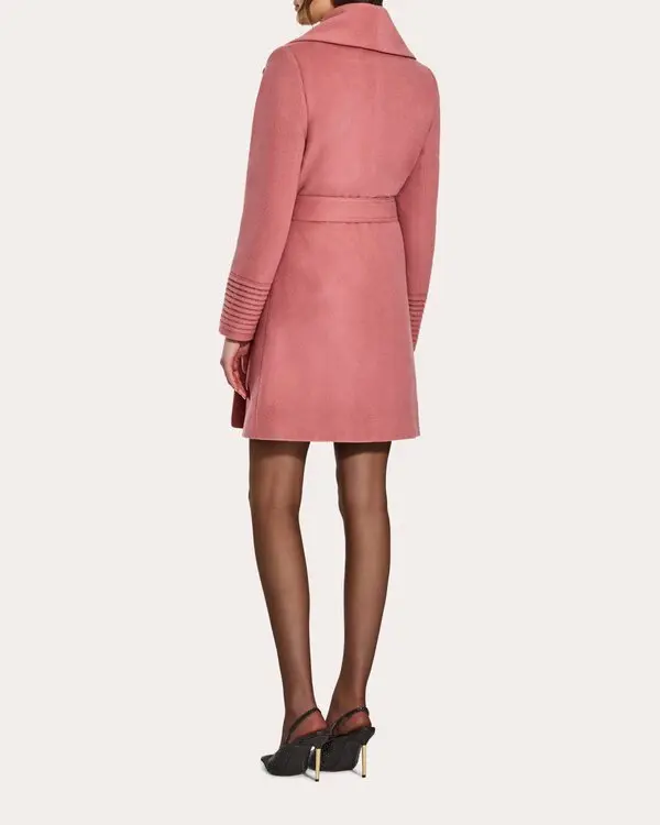 Sentaler Baby Alpaca Shawl Collar Midi Wrap Coat