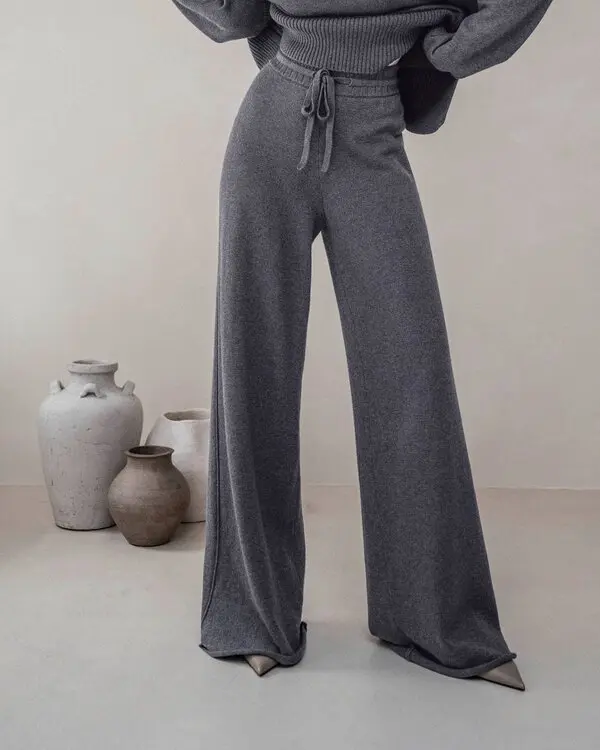 Splendid Haven Wide-leg Sweater Pant - Ash Navy