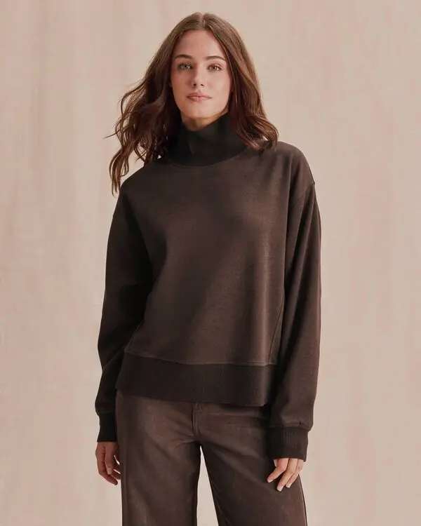 Splendid Winslow Long Sleeve Mockneck - Java