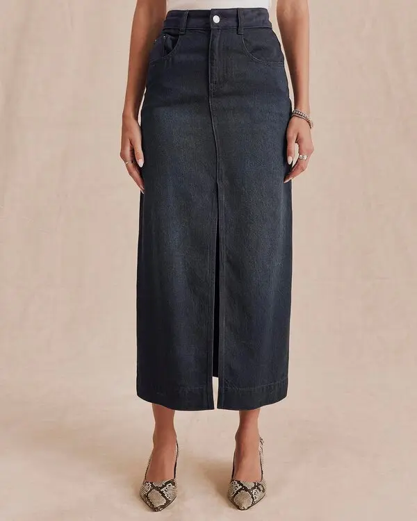 Splendid Ryder Suede Skirt - Java