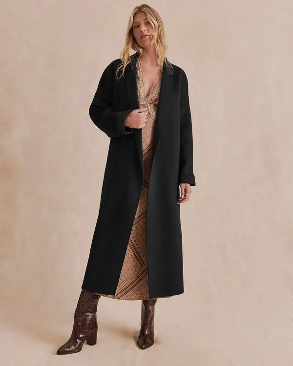 Splendid Portia Belted Coat - Black