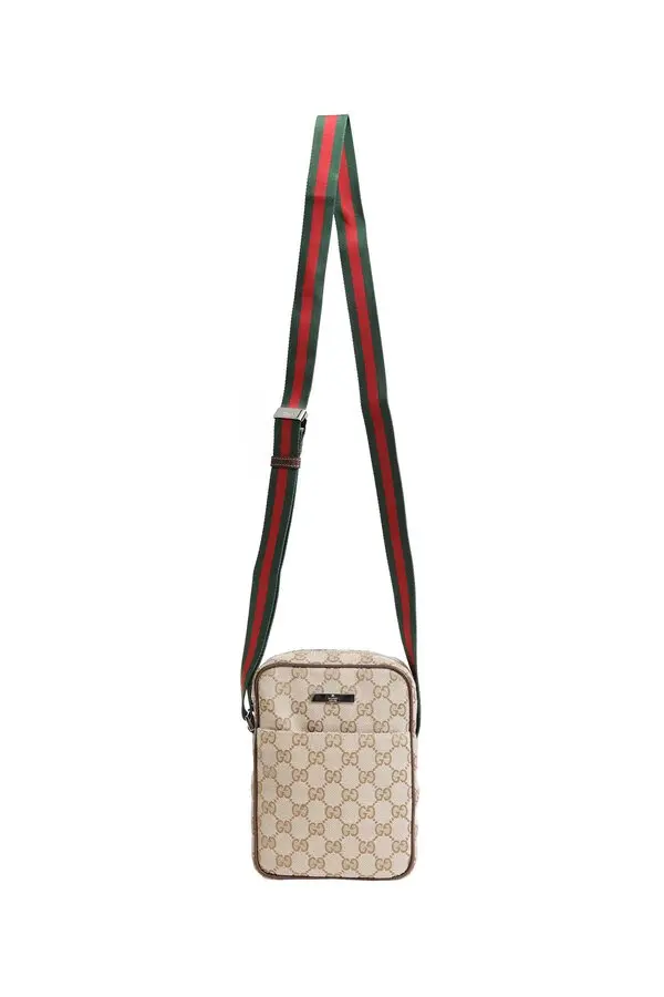 Gucci Tag Small Crossbody Bag - Brown