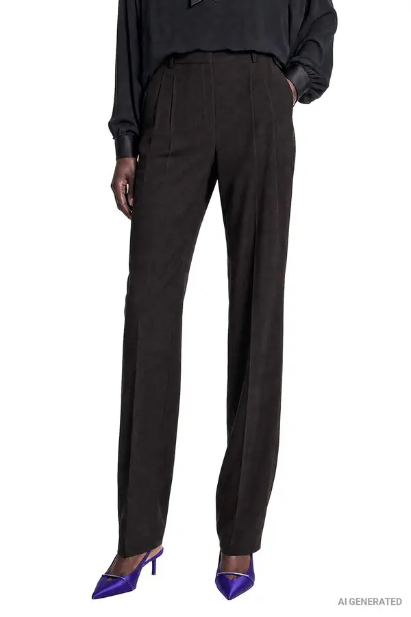 TOM FORD Light Virgin Wool Tailored Trousers - Brown