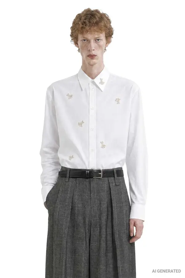 Simone Rocha Turbo Beaded Easy Shirt