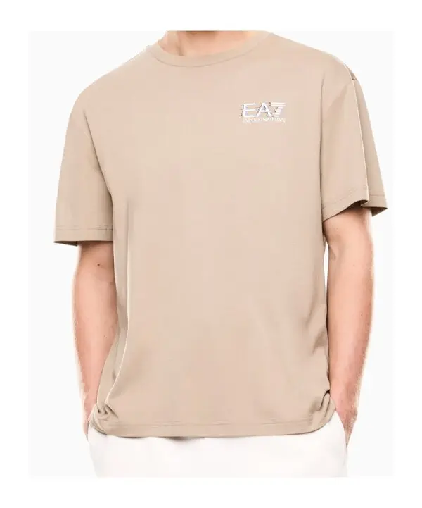 EA7 Logo Printed Crewneck T-shirt