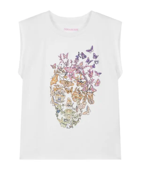 Zadig&Voltaire Cotton Butterfly T-shirt - Nude
