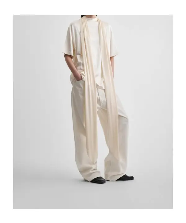 Phoebe Philo Detachable Scarf T-shirt