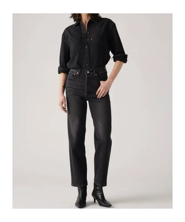 LEVI'S Ribcage Straight Ankle Jeans