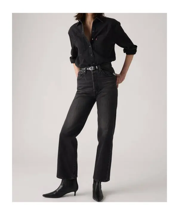 LEVI'S Ribcage Straight Ankle Jeans