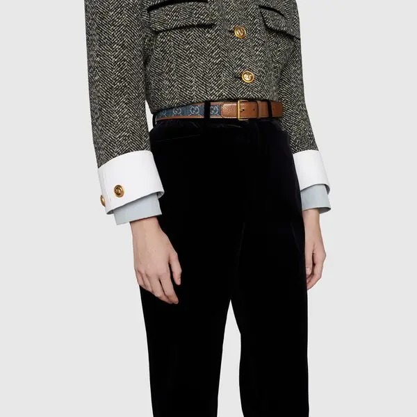 Gucci Gg-canvas Buckle-fastening Belt