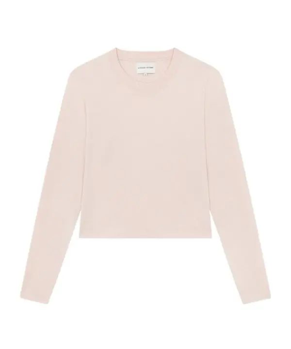 LOULOU STUDIO Crew-neck Cotton T-shirt - Nude