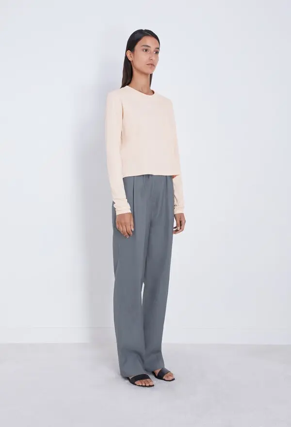 LOULOU STUDIO Crew-neck Cotton T-shirt