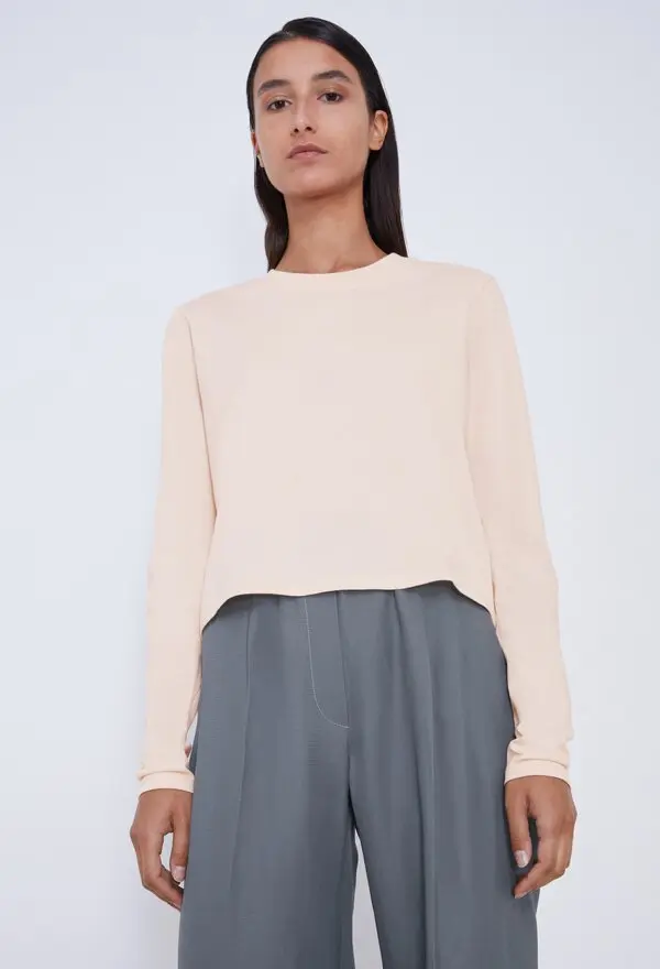 LOULOU STUDIO Crew-neck Cotton T-shirt