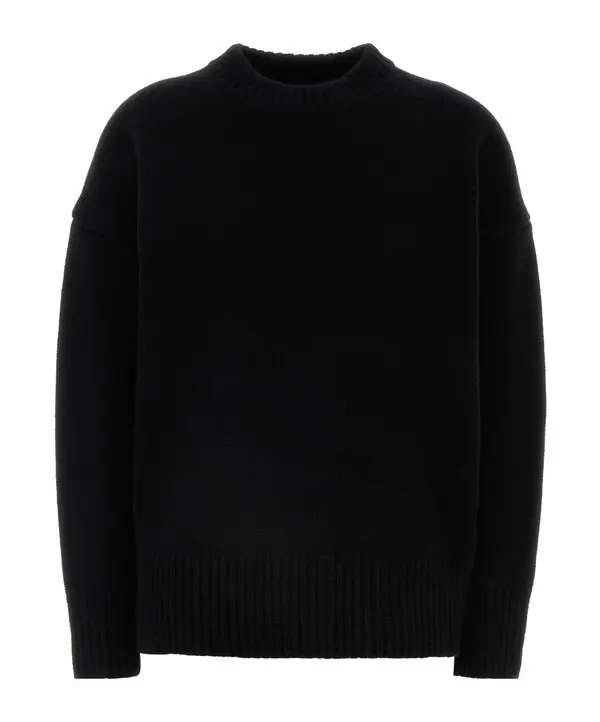 Co Crew-neck Ribbed Sweater - Black