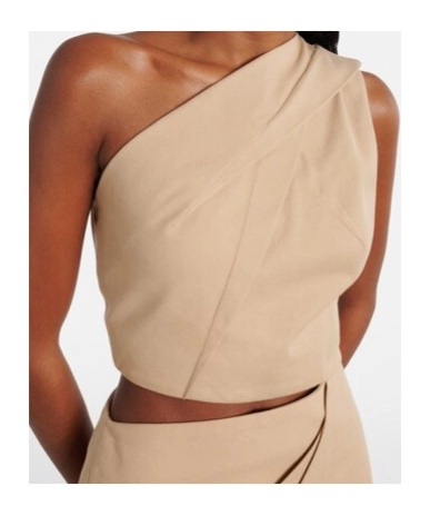 Max Mara Cutout Cotton-blend Twill Maxi Dress