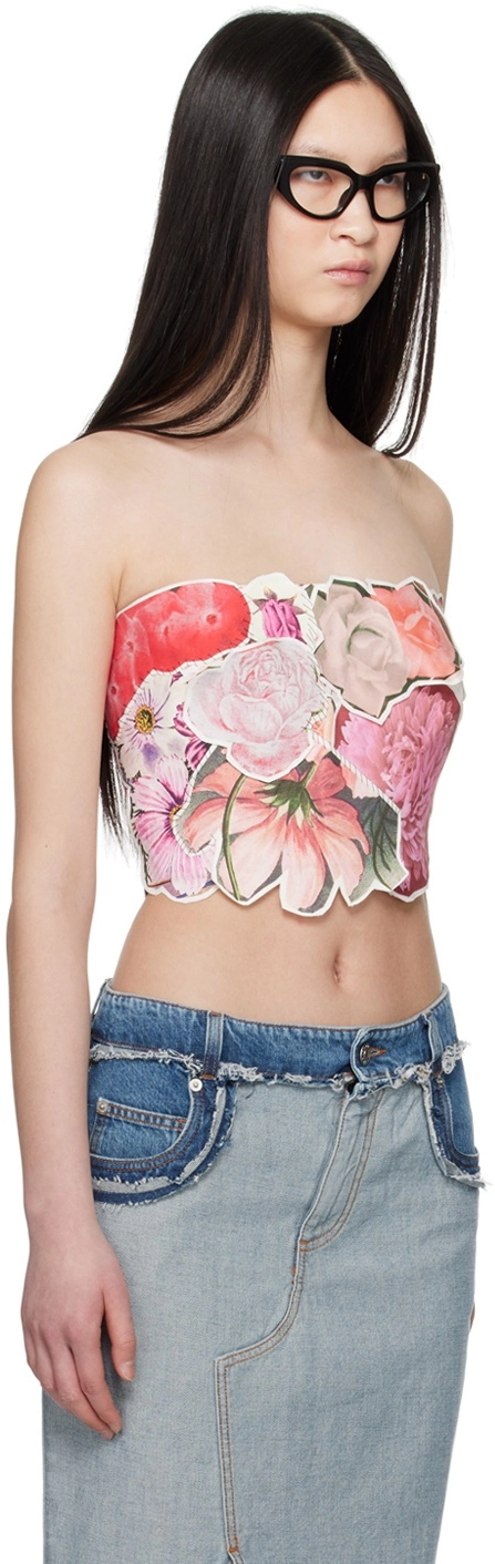 Marni Floral Pattern Printed Tube Top