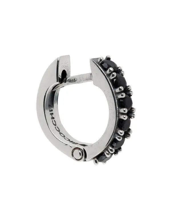Emanuele Bicocchi Crystal Hoop Single Earring