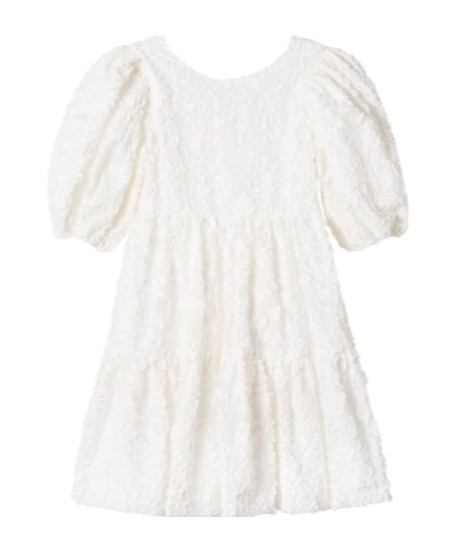 TARTINE ET CHOCOLAT Embroidered Cotton-blend Dress - White