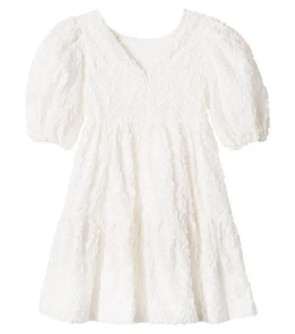 TARTINE ET CHOCOLAT Embroidered Cotton-blend Dress