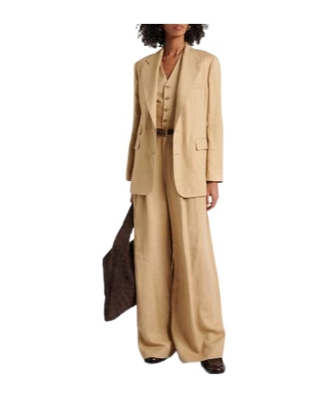 Ralph Lauren Russel Silk And Linen Blazer